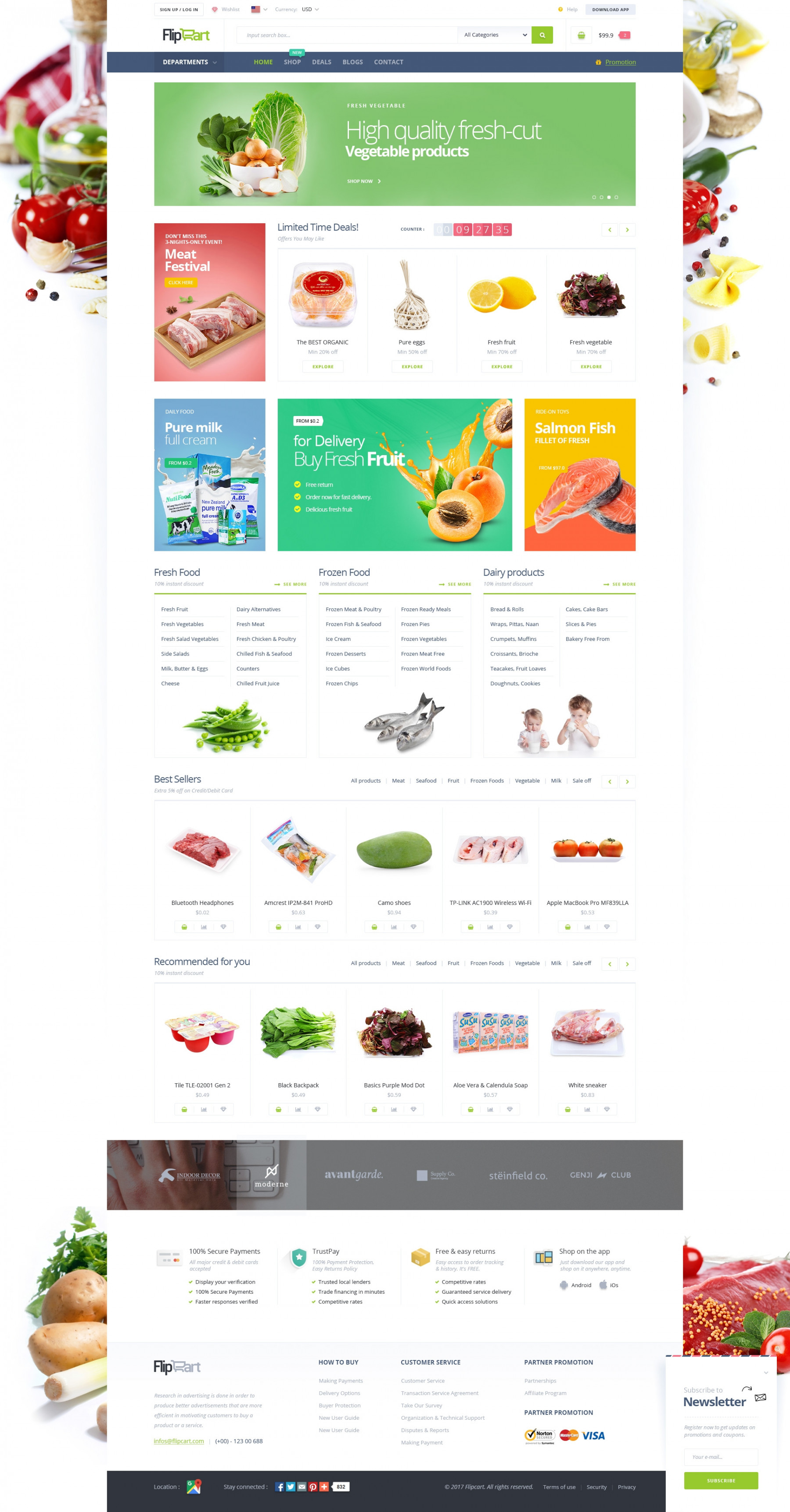 VesFlipcart | Free Bootstrap Magento 2 Marketplace Theme | LandOfCoder