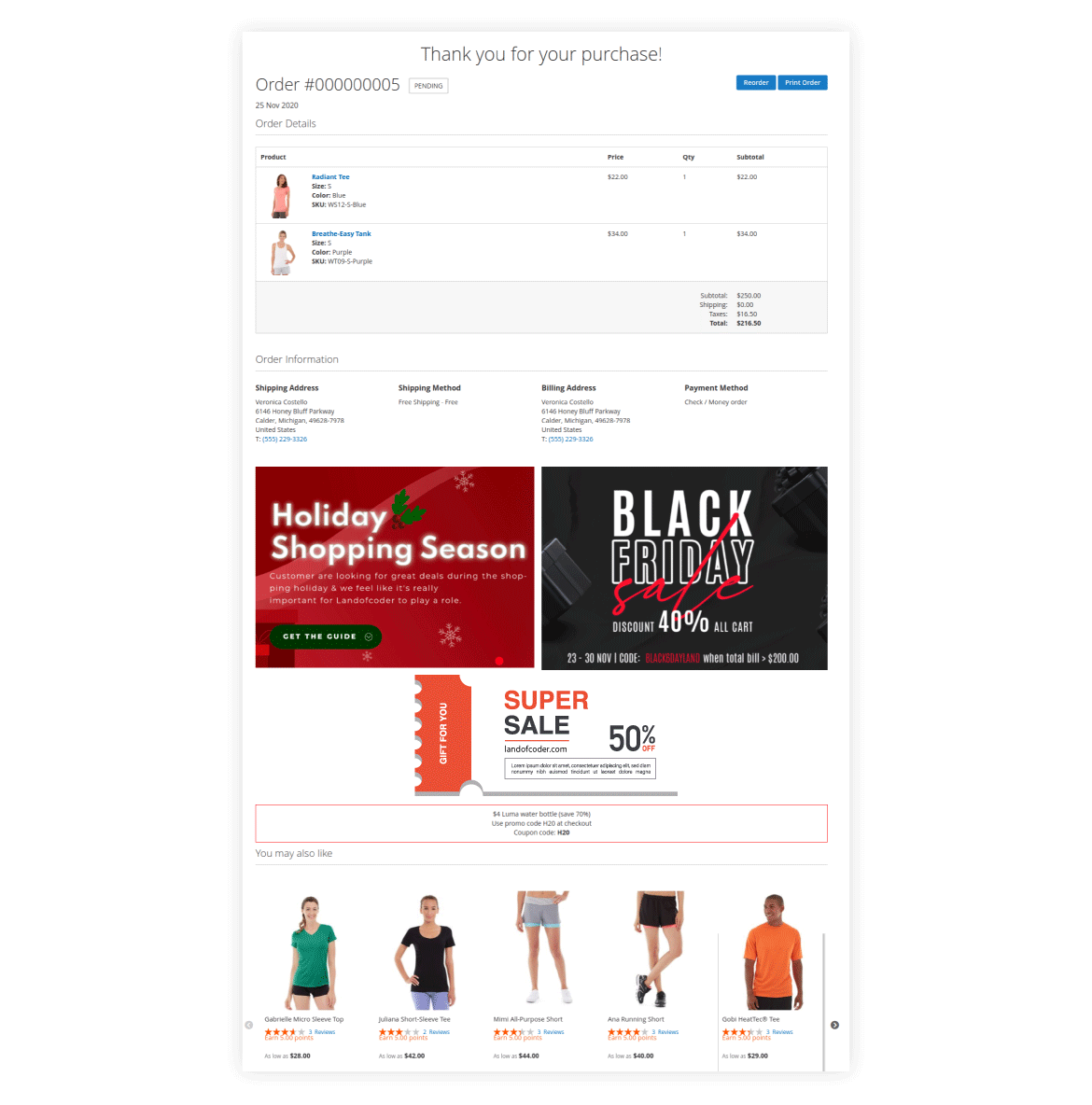 Magento 2 Success Checkout Page 2024 | Optimized Checkout Page